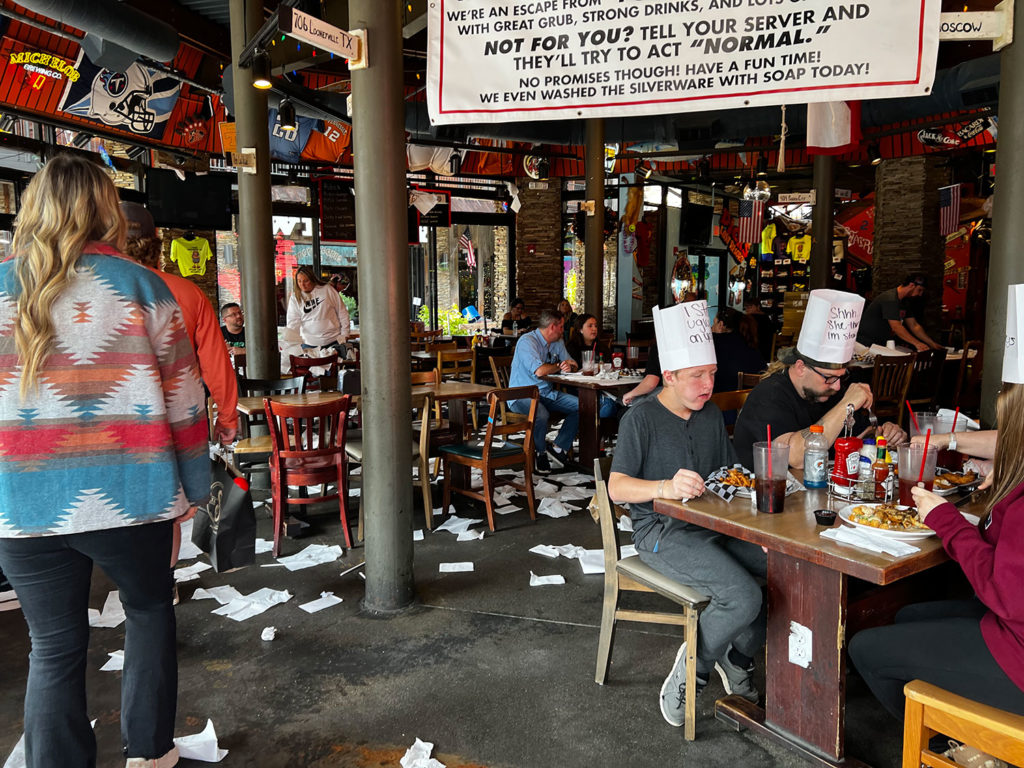 Dick's Last Resort - Gatlinburg Restaurant Review - The Historic ...